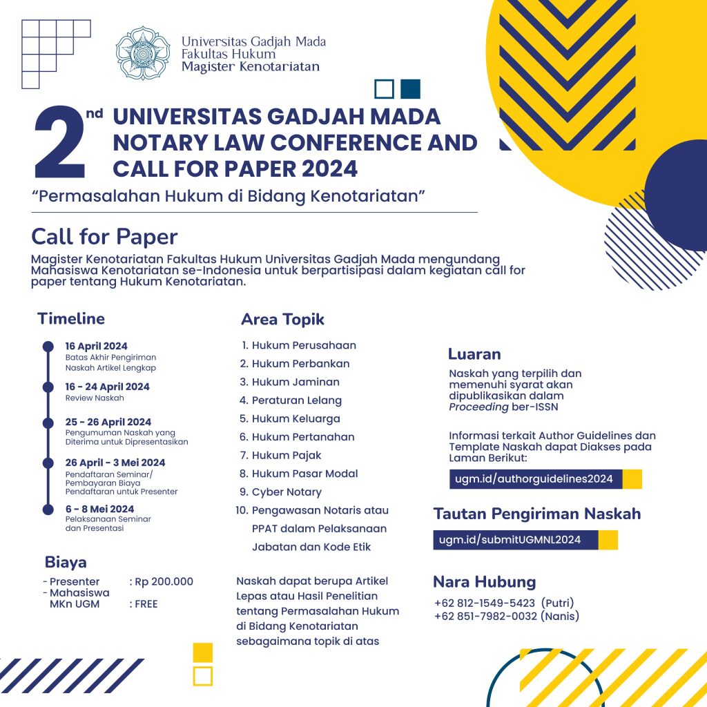 2nd Proceeding Conference – Fakultas Hukum Universitas Gadjah Mada